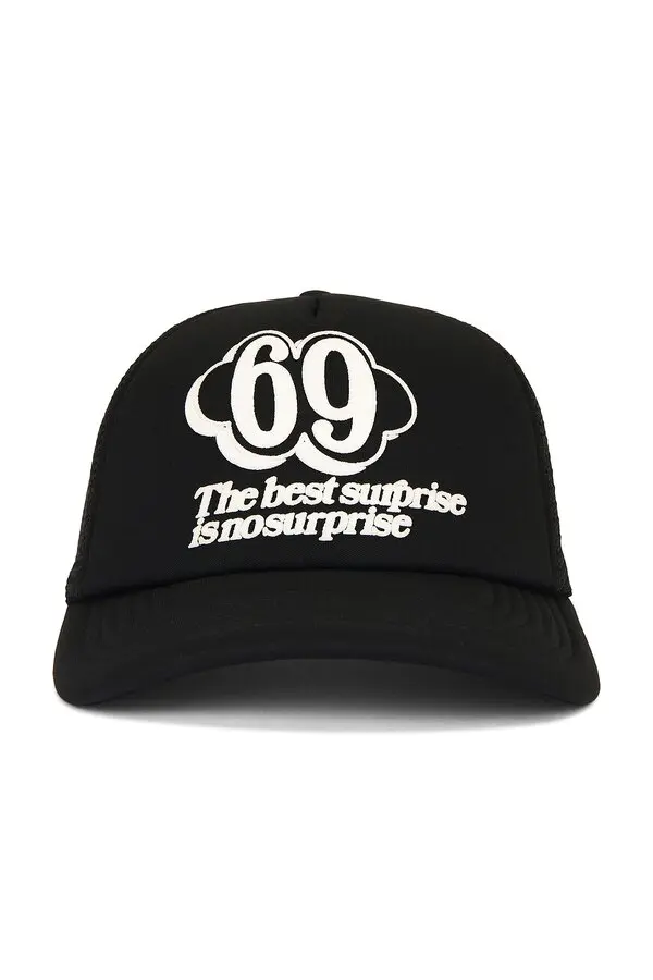 Aries Embroidered Trucker Cap - Black