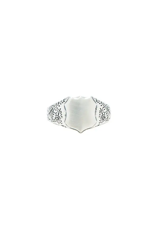 SERGE DENIMES Shield Ring - Silver