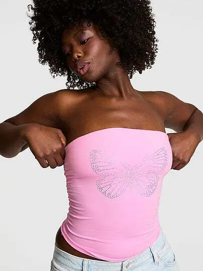 Pink All-day Cotton™ Tube Top - Pink