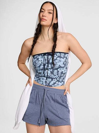 Pink All-day Cotton™ Tube Top - Print