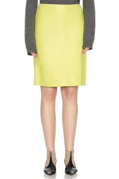 THE ROW Saturn Leather Skirt