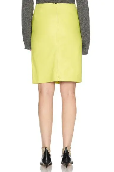 THE ROW Saturn Leather Skirt