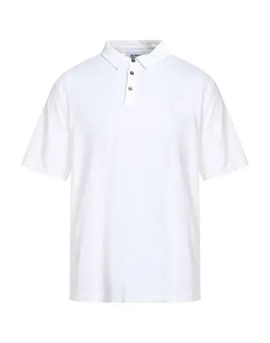 Alpha Studio Polo Shirt Emerald Size Cotton, Elastane - White