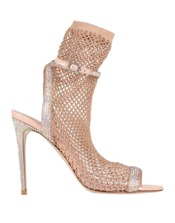 LE SILLA Embellished Stiletto Sandals - Beige