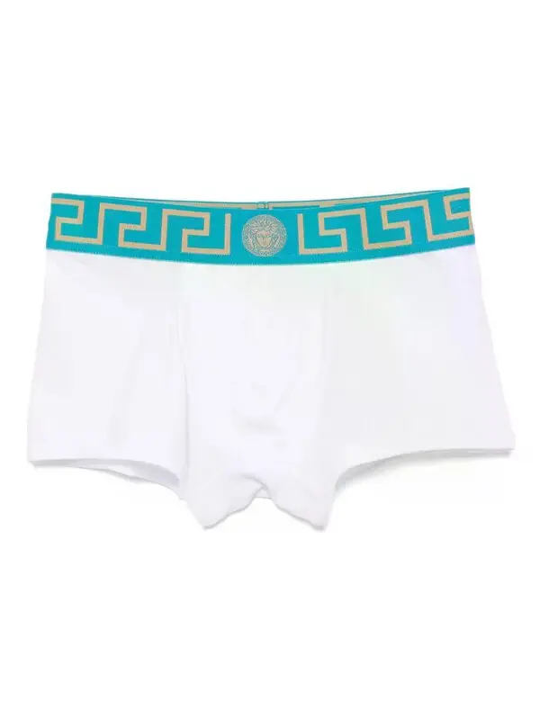 Versace Greca Border Briefs - White