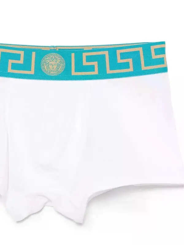 Versace Greca Border Briefs - White