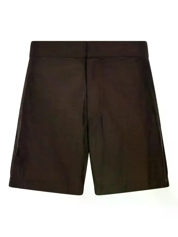 FERRAGAMO Monogram Bermuda Shorts - Brown