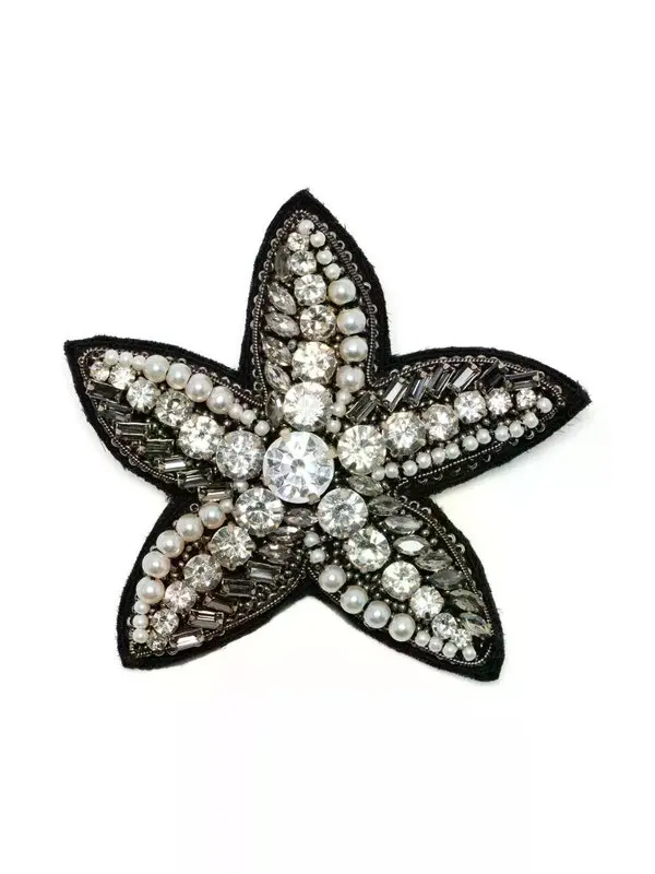 Dice Kayek Crystal-embellished Brooch - Silver