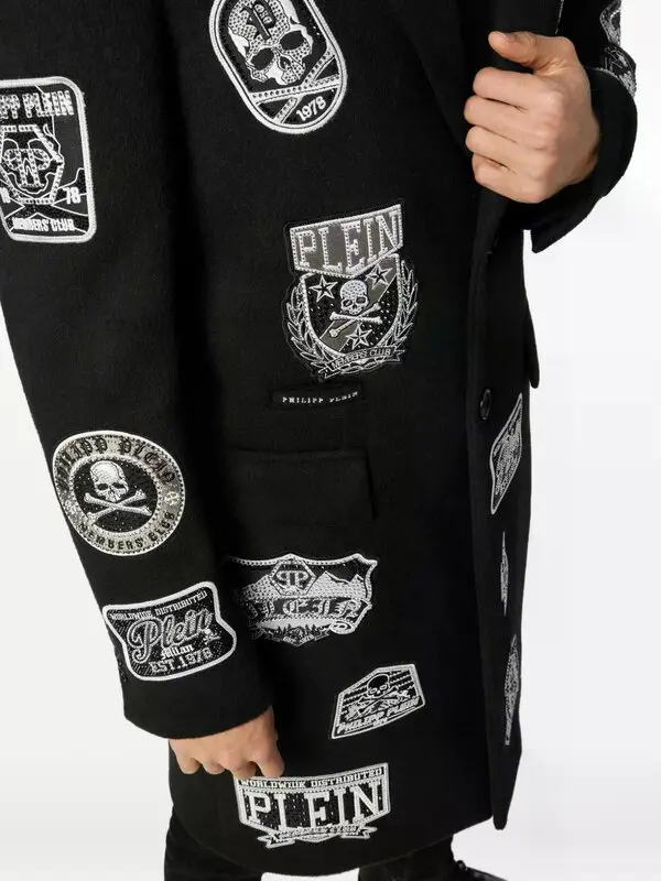 Philipp Plein Patchwork Overcoat