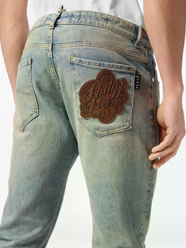 Philipp Plein Logo-patch Jeans