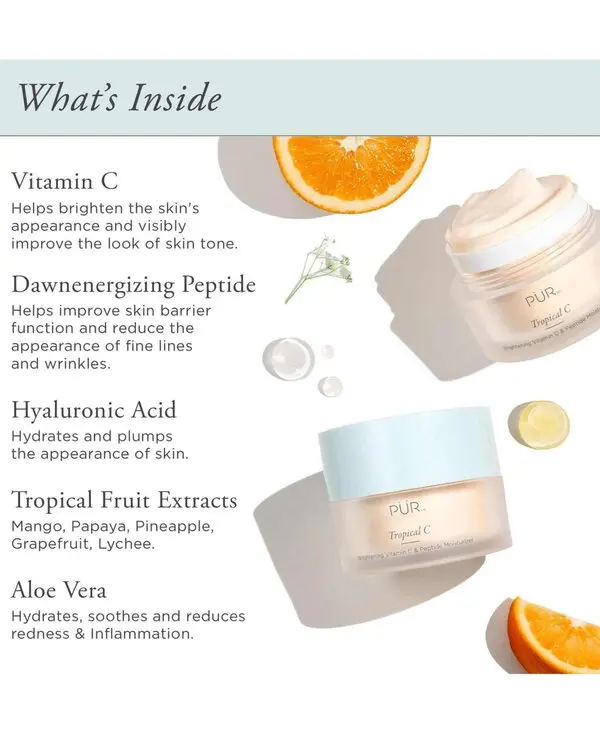 PUR MINERALS Pur Tropical C Brightening Vitamin C & Peptide Moisturizer - No Color