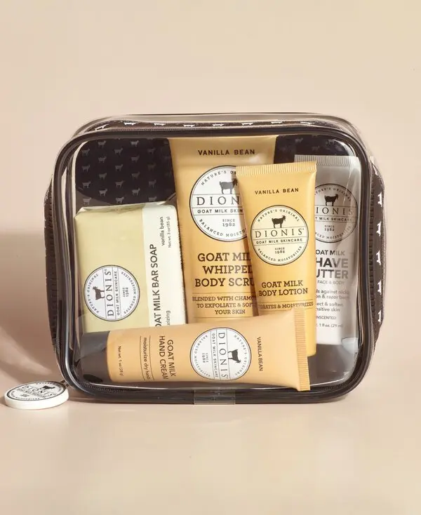 DIONIS GOAT MILK SKINCARE Goat Milk Vanilla Bean Travel Kit