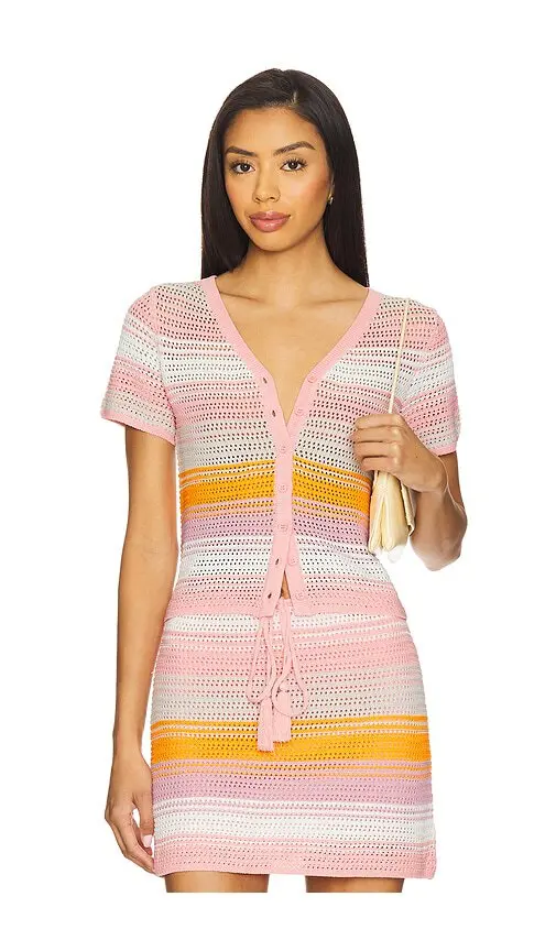 PQ SWIM Ellie Crochet Top - Pink