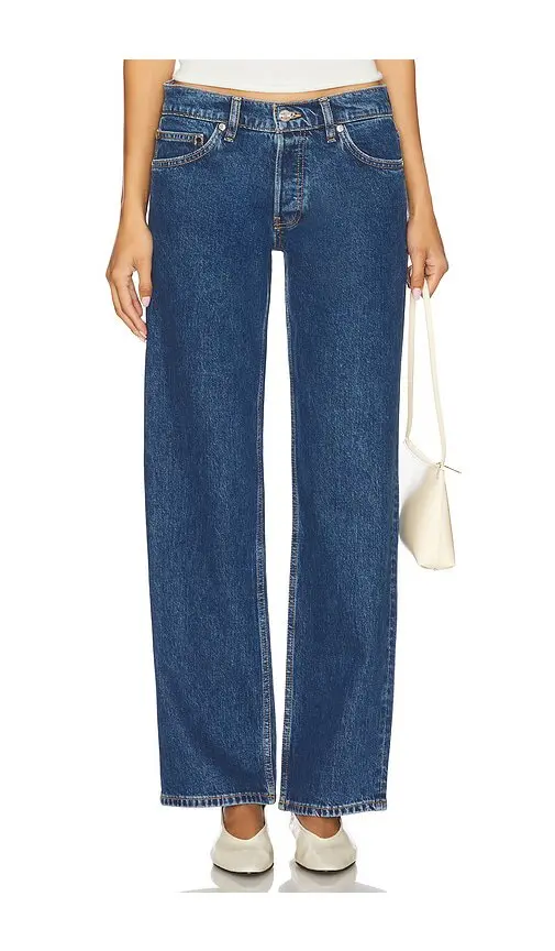 EB DENIM Low Rise Baggy Jeans - Blue