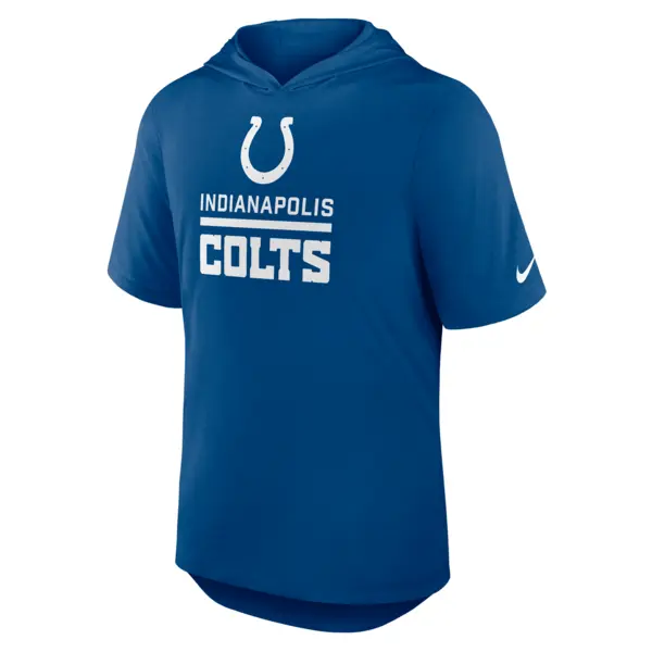 Nike Indianapolis Colts Dri-fit Nfl Hooded T-shirt - Blue