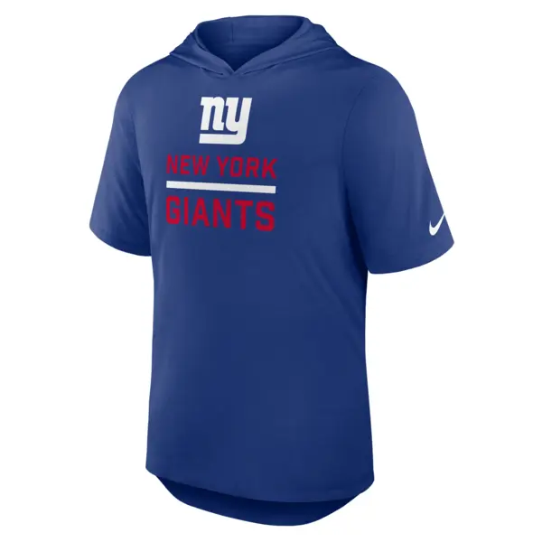Nike New York Giants Dri-fit Nfl Hooded T-shirt - Blue