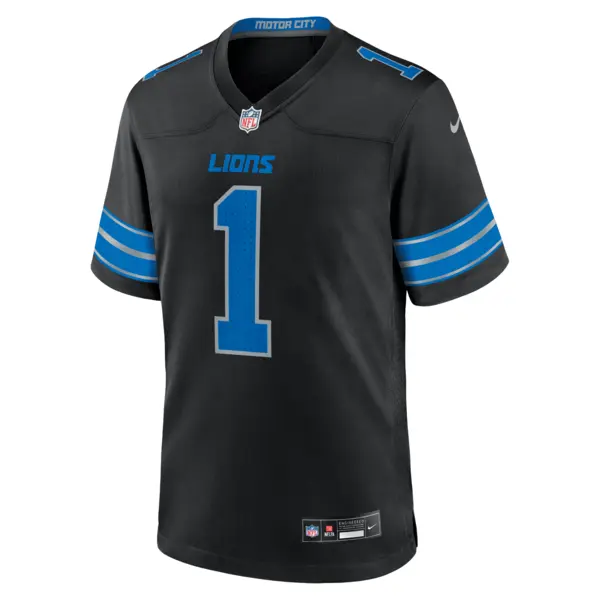 Nike Jameson Williams Detroit Lions Nfl Game Jersey - Black