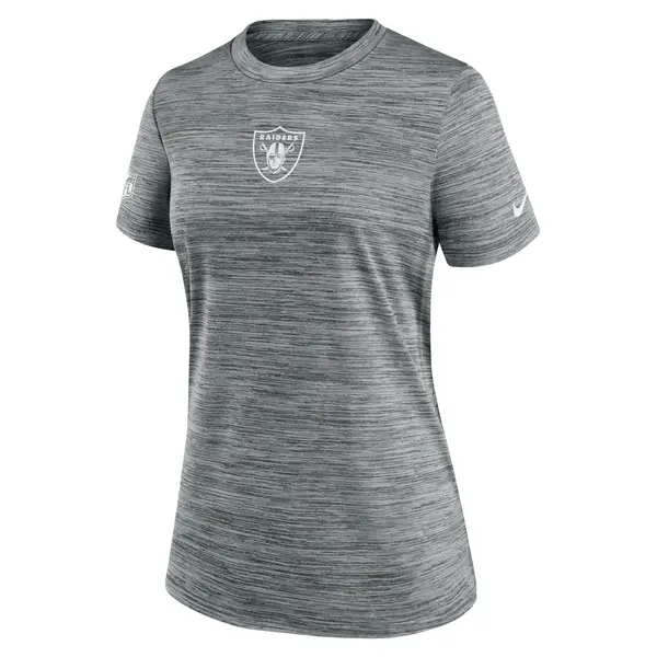 Nike Las Vegas Raiders Sideline Team Issue Velocity Dri-fit Nfl T-shirt - Grey