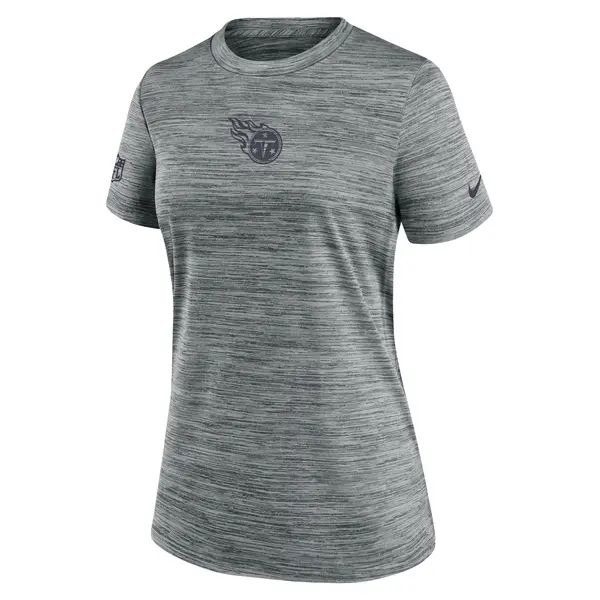Nike Tennessee Titans Sideline Team Issue Velocity Dri-fit Nfl T-shirt - Grey