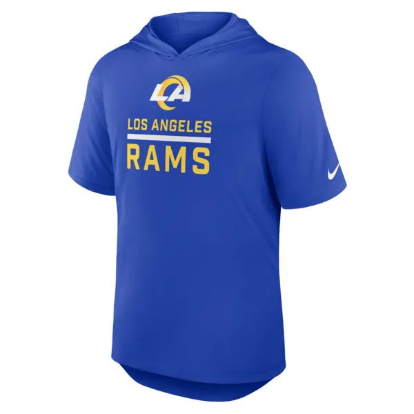 Nike Los Angeles Rams Dri-fit Nfl Hooded T-shirt - Blue