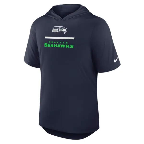 Nike Seattle Seahawks Dri-fit Nfl Hooded T-shirt - Blue