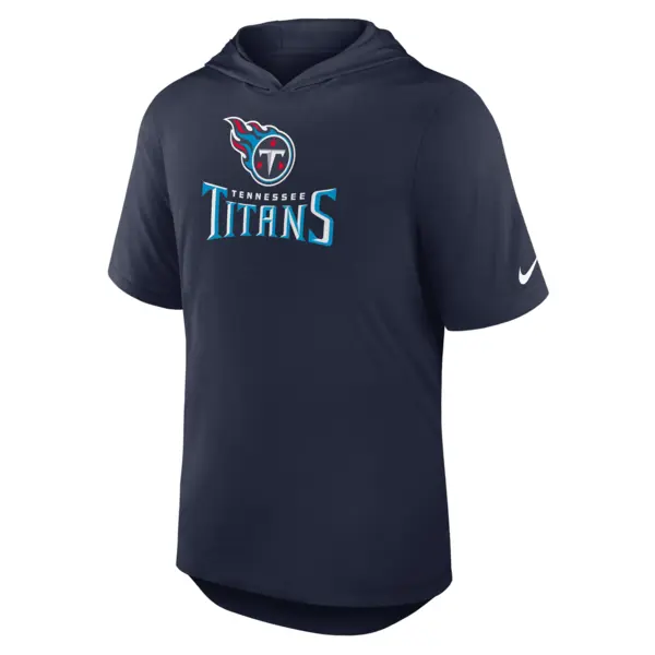 Nike Tennessee Titans Dri-fit Nfl Hooded T-shirt - Blue