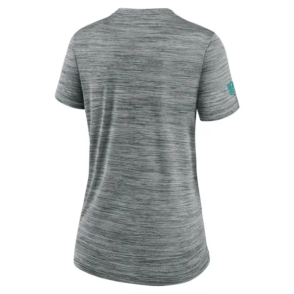 Nike Miami Dolphins Sideline Team Issue Velocity Dri-fit Nfl T-shirt - Grey