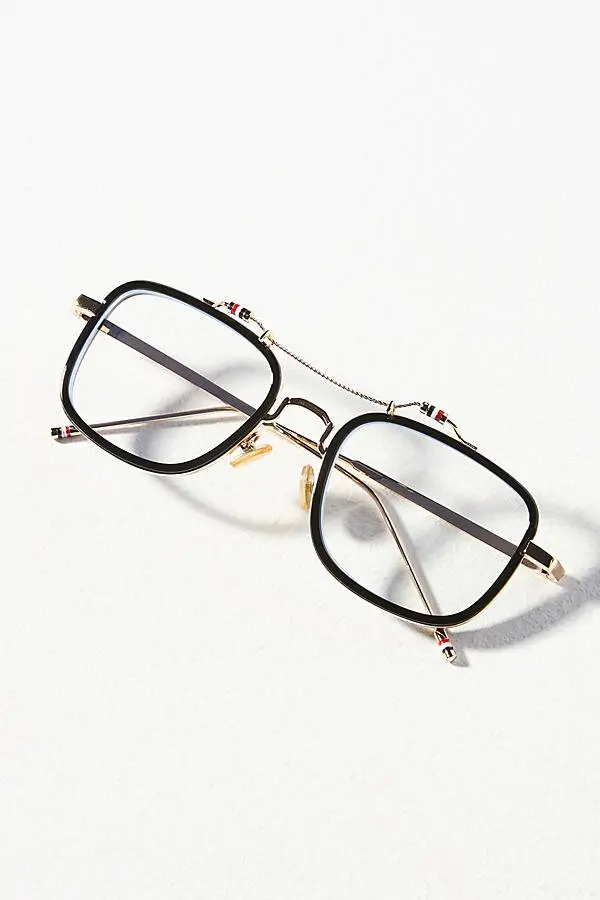 FIFTH & NINTH Square Aviator Blue Light Glasses - Black