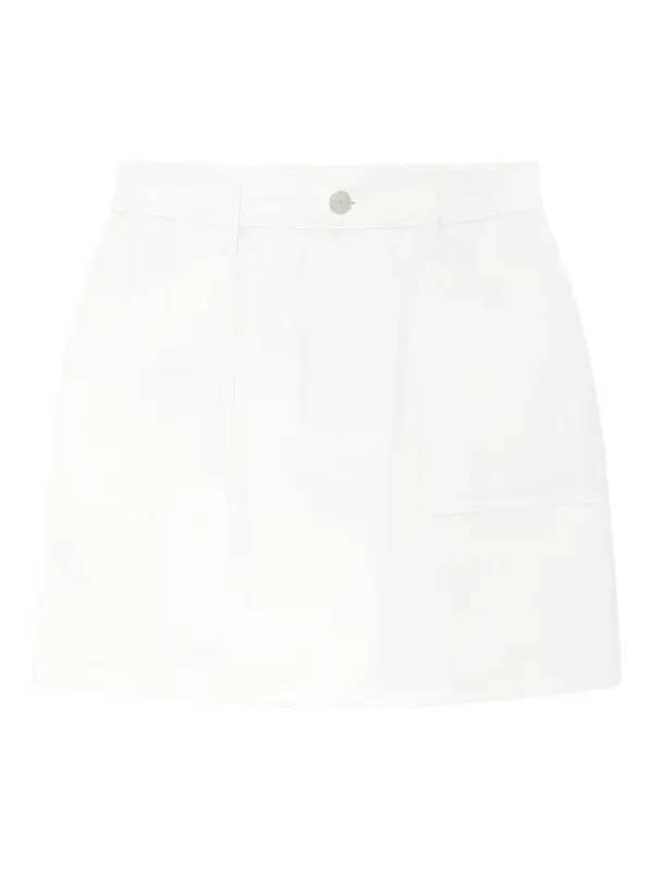 HEY JOANIE City Liner Skirt - White