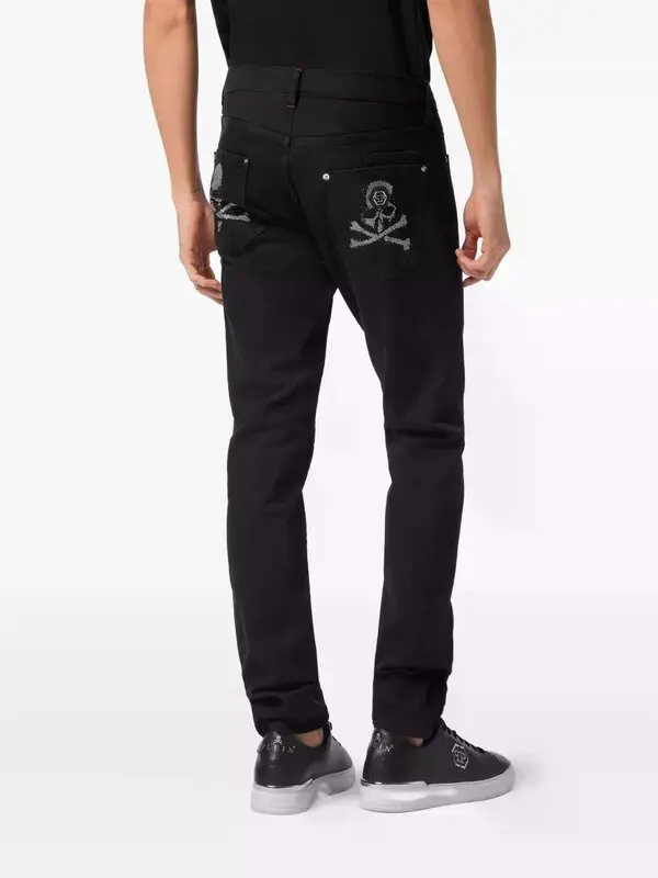 Philipp Plein Straight Leg Jeans - Black