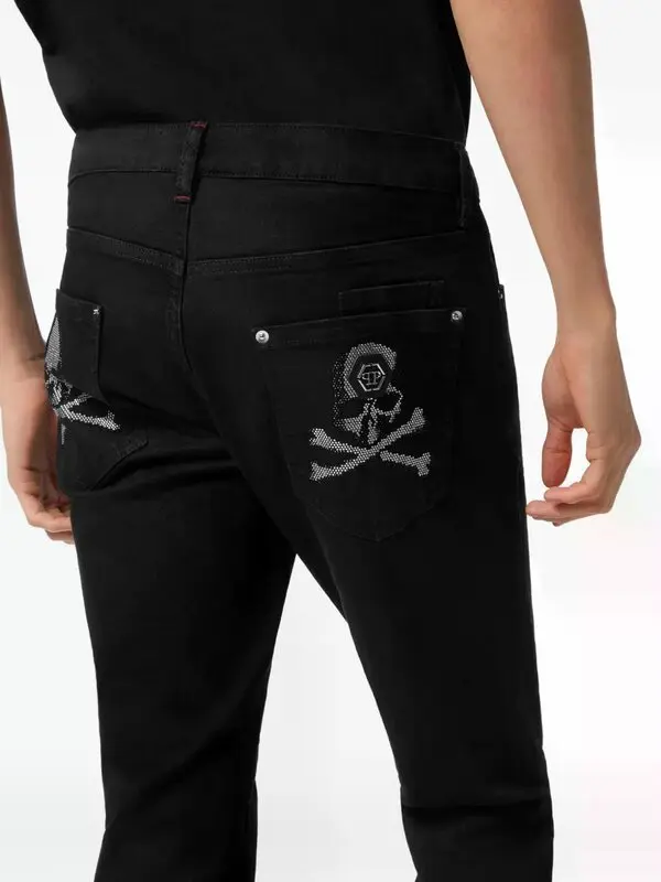 Philipp Plein Straight Leg Jeans - Black