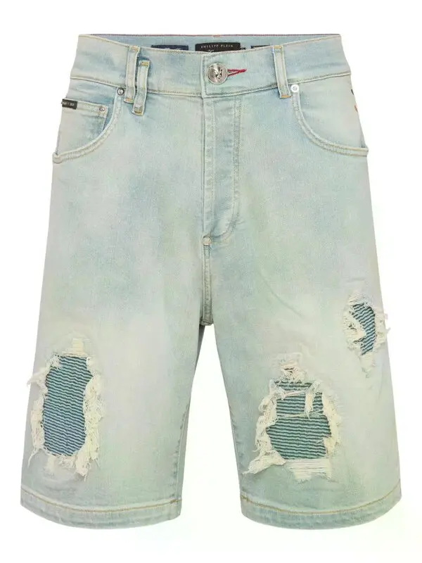 Philipp Plein Distressed Shorts
