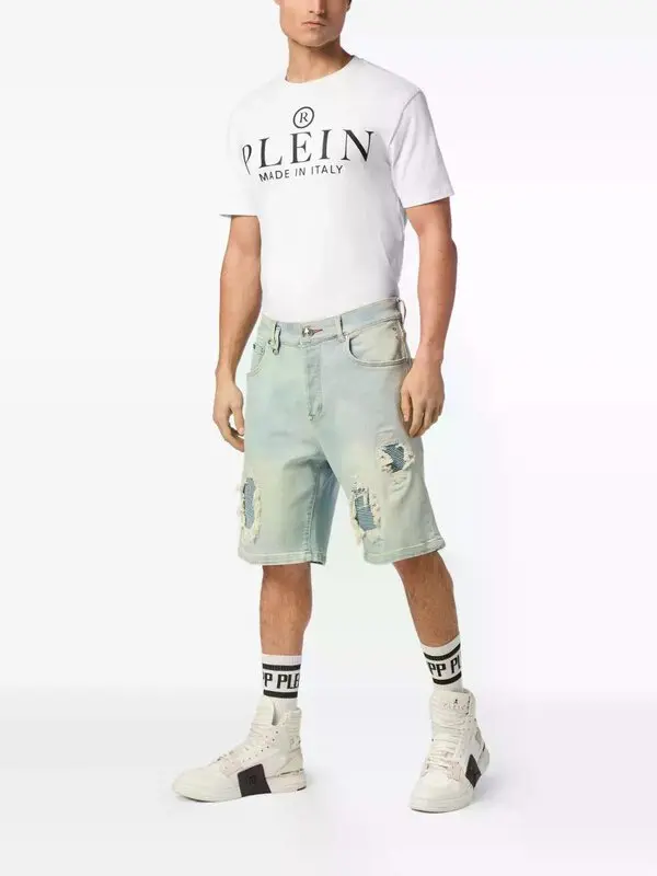 Philipp Plein Distressed Shorts