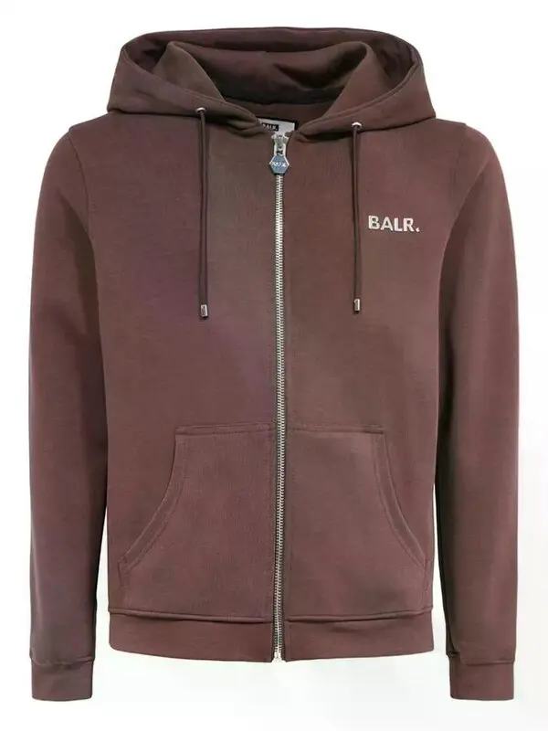 BALR. Logo-print Zip Up Hoodie
