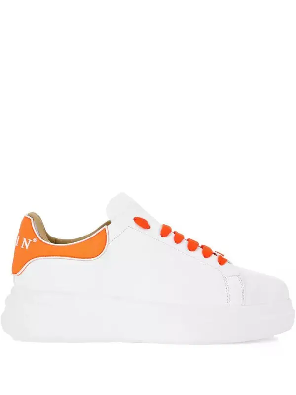 Philipp Plein Leather Sneakers - White