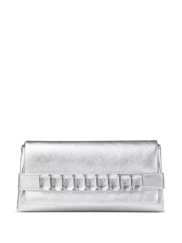 JIMMY CHOO Kya Clutch Bag - Silver
