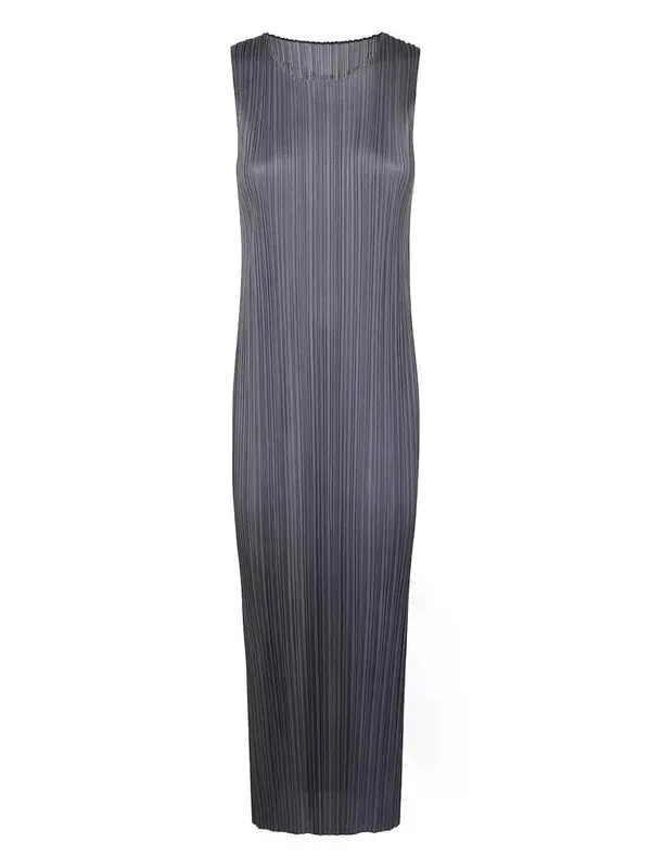Issey Miyake Plissé-effect Dress - Grey