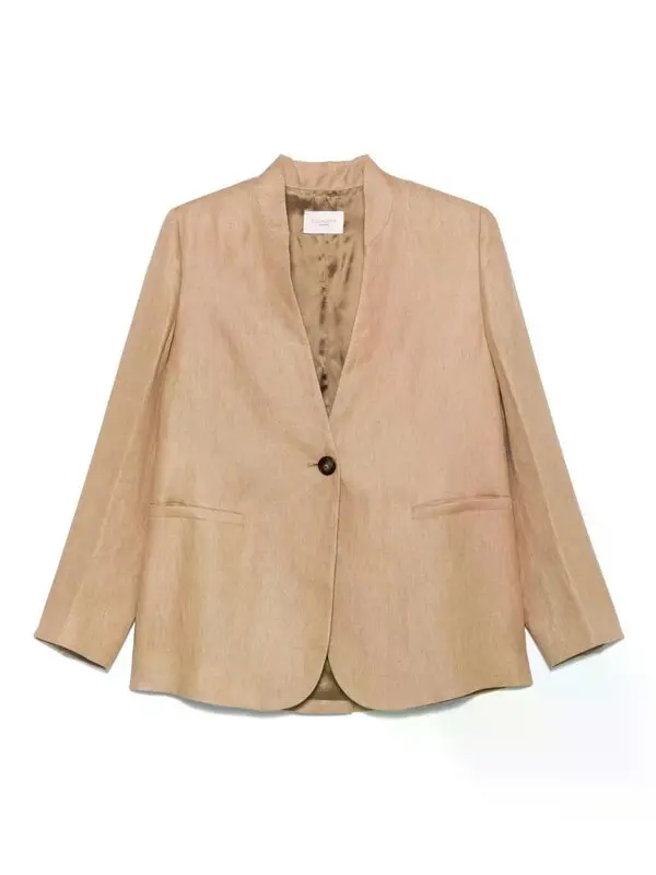 SLOWEAR Linen-blend Blazer