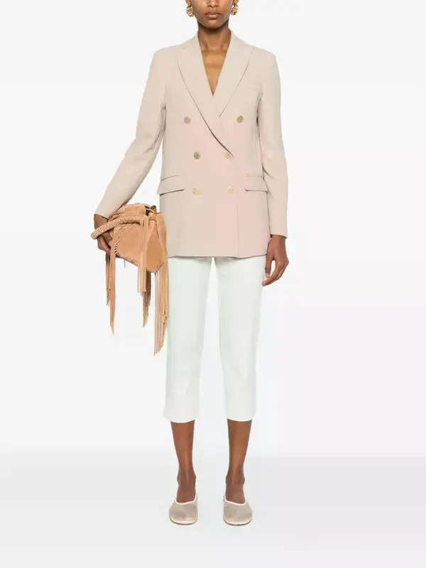 BLANCA VITA Double-breasted Blazer - Neutrals