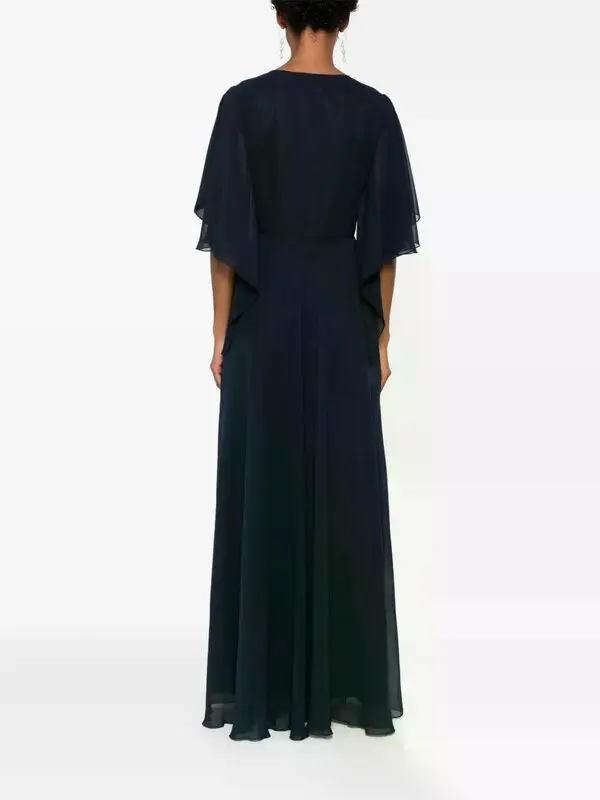 BLANCA VITA Pleated Maxi Dress