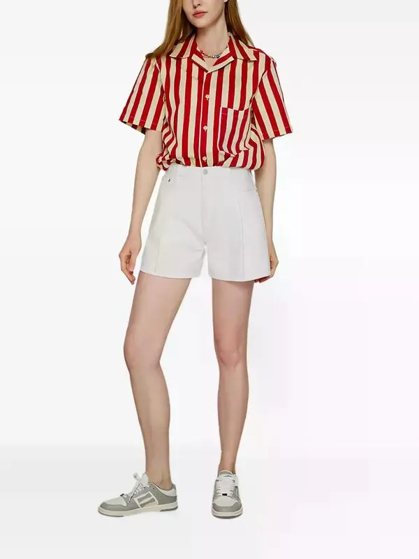 HEY JOANIE Pleated Shorts - White