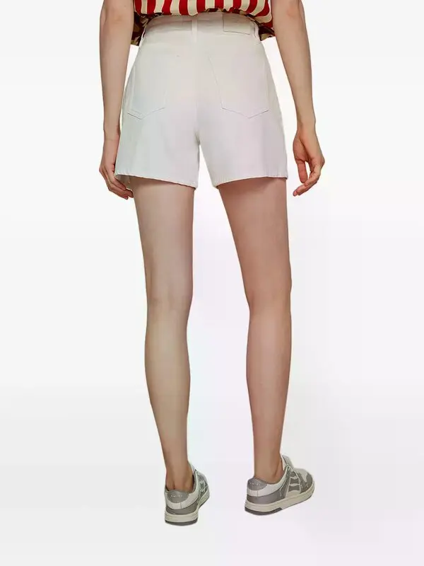 HEY JOANIE Pleated Shorts - White