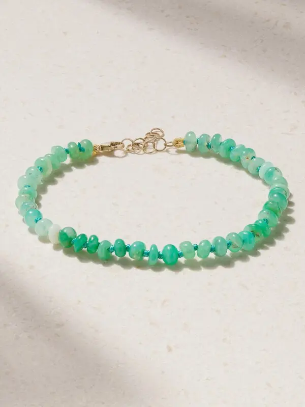 Jia Jia Arizona Gold Chrysoprase Bracelet - Green