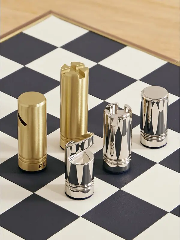Ralph Lauren Fowler Leather Chess Set