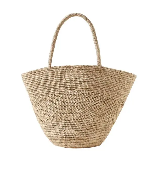 THE ROW Large Raffia Tote
