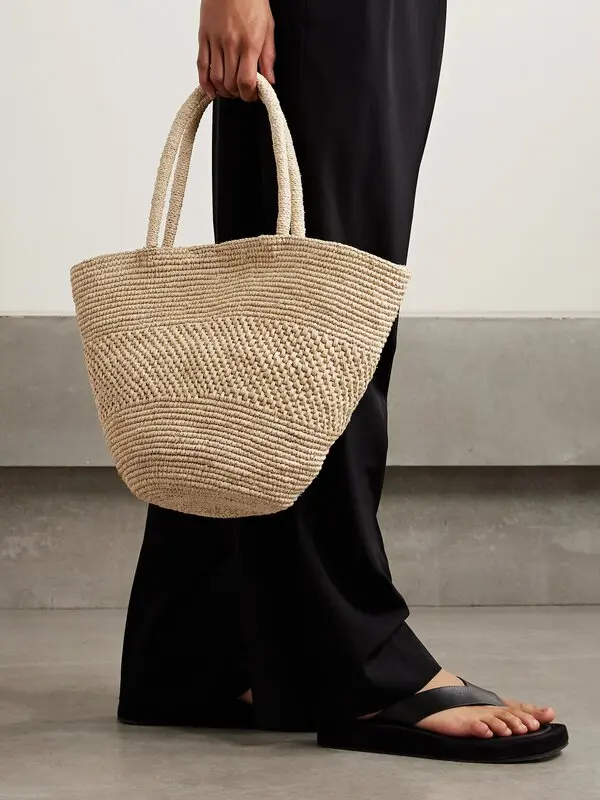 THE ROW Large Raffia Tote