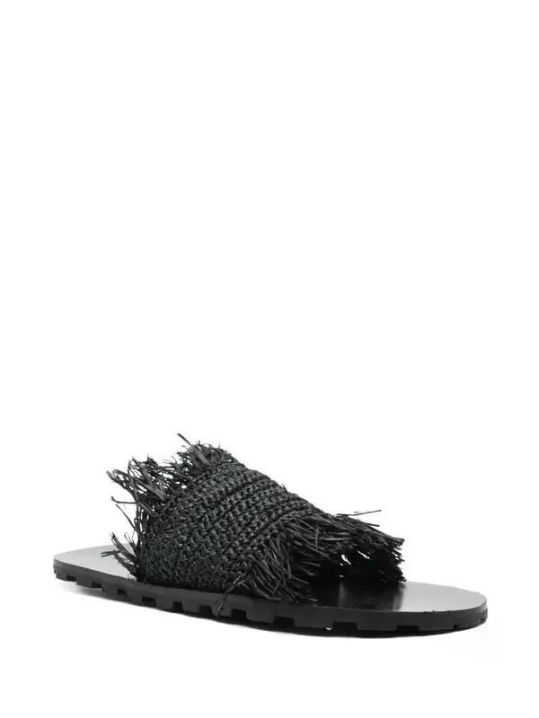 JIL SANDER Raffia Sandals