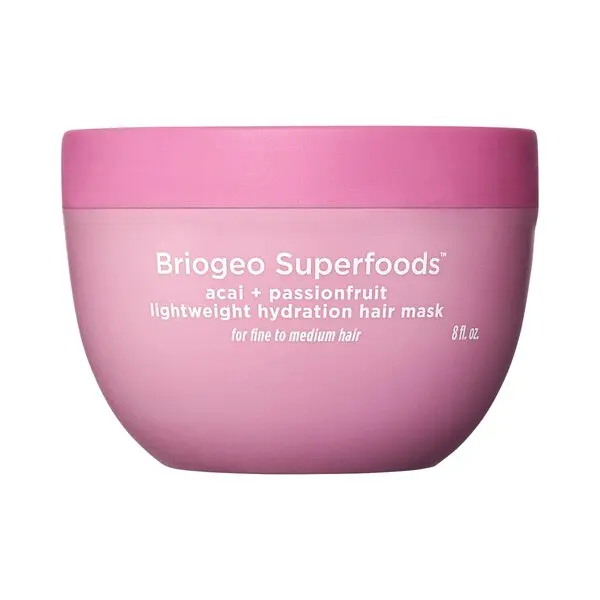 BRIOGEO Superfoods Acai + Passionfruit Lightweight, Hydrating Hair Mask For Fine Hair - One-color