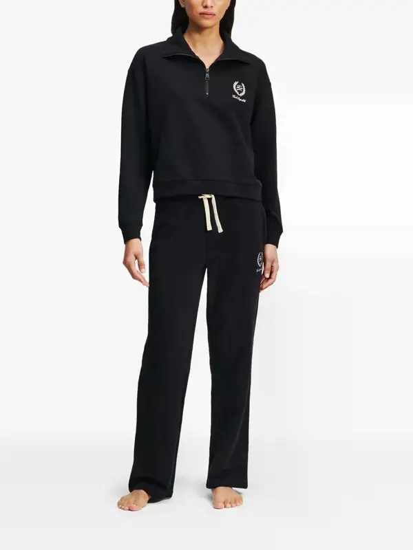 Karl Lagerfeld Zip-up High-neck Sweatshirt
