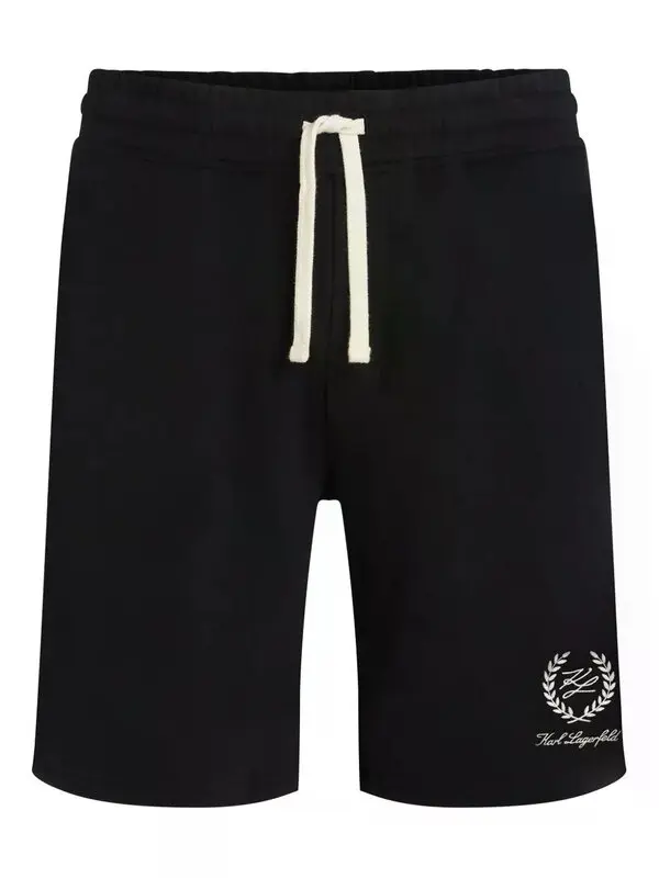 Karl Lagerfeld Logo-embroidered Track Shorts